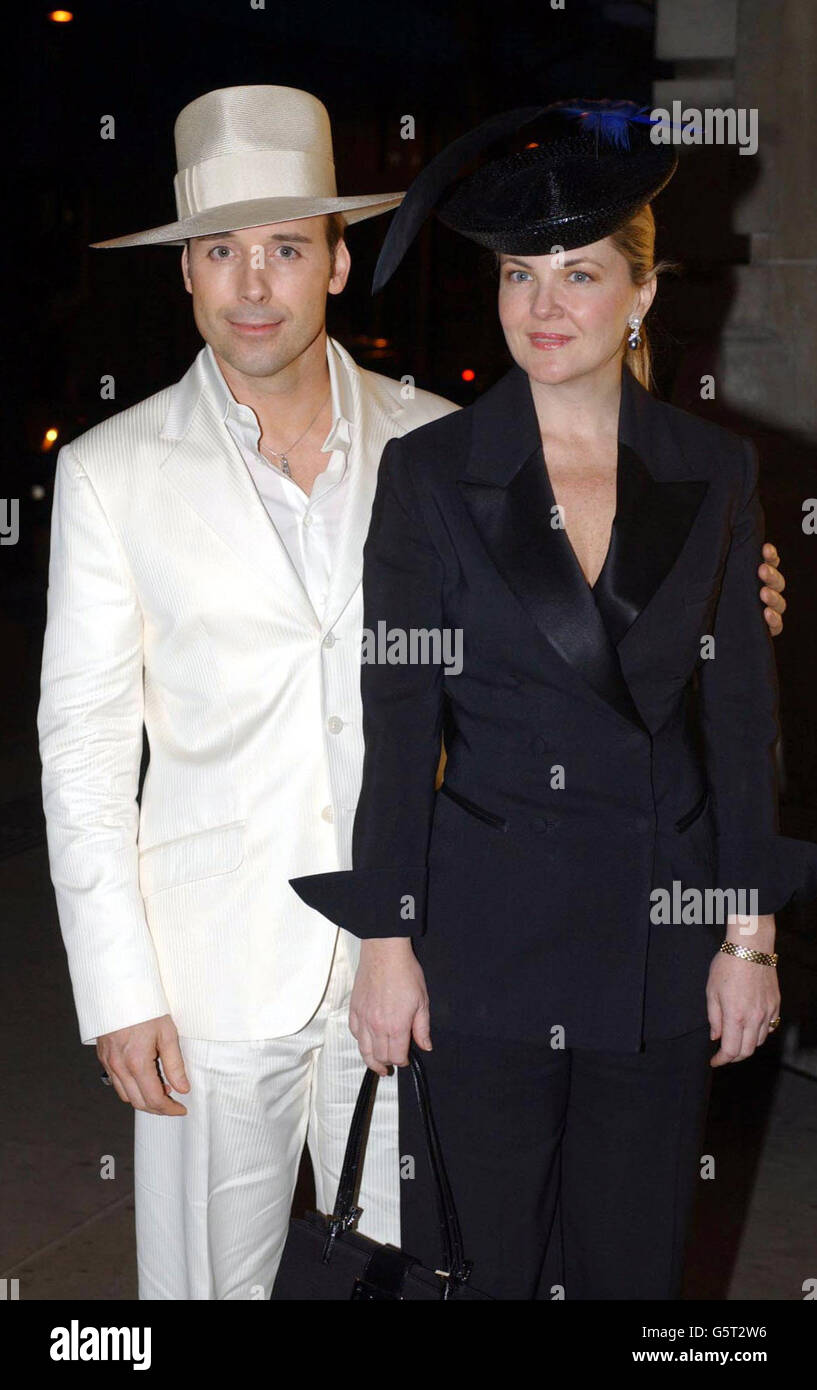 David Furnish arrives for the Moet & Chandon Philip Treacy Tribute 2002 ...
