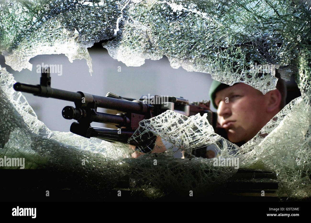 Royal Marine Kevin Willett part of X-Ray company one of the 130 marines ...