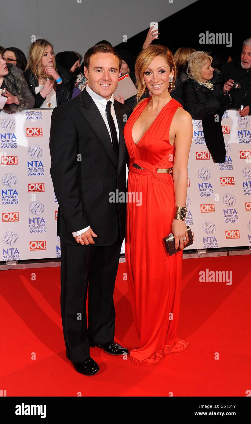 Alan Halsall and wife Lucy Jo Hudson arriving for the 2013 National ...