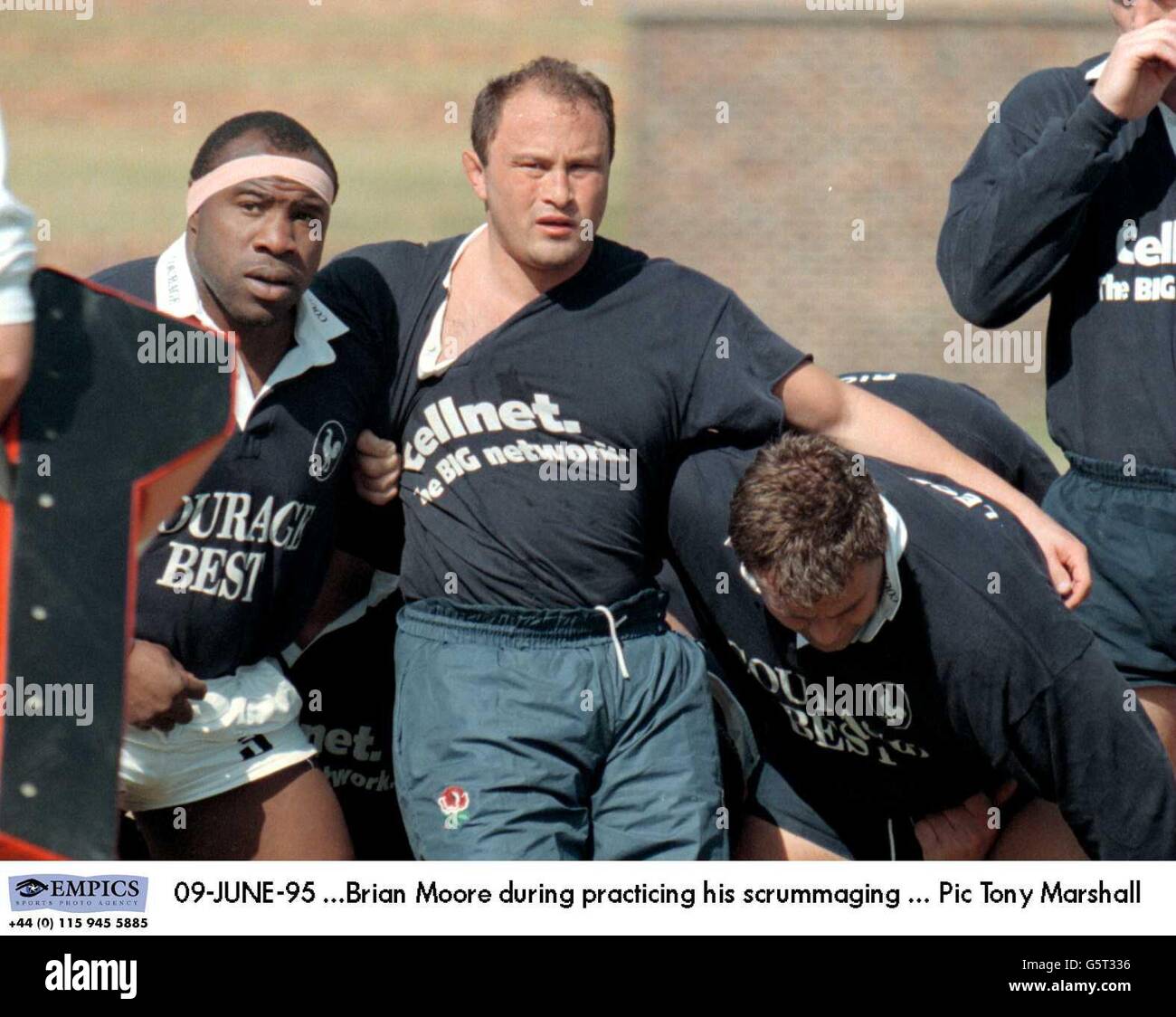 Rugby Union World Cup 1995 -England Training Stock Photo - Alamy