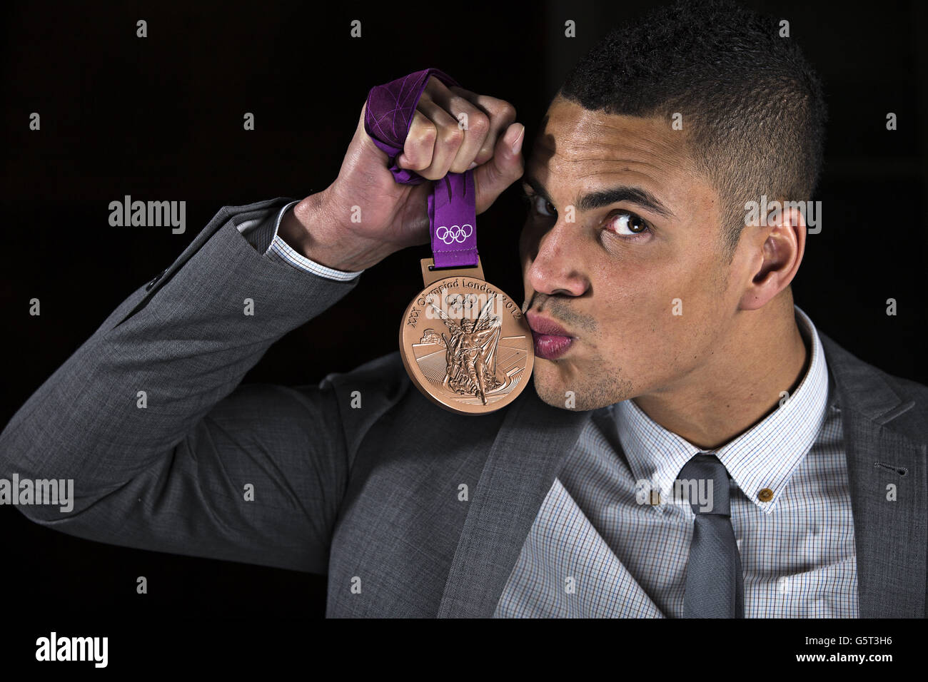 Great Britain's Anthony Ogogo poses after announcing that he is turning ...