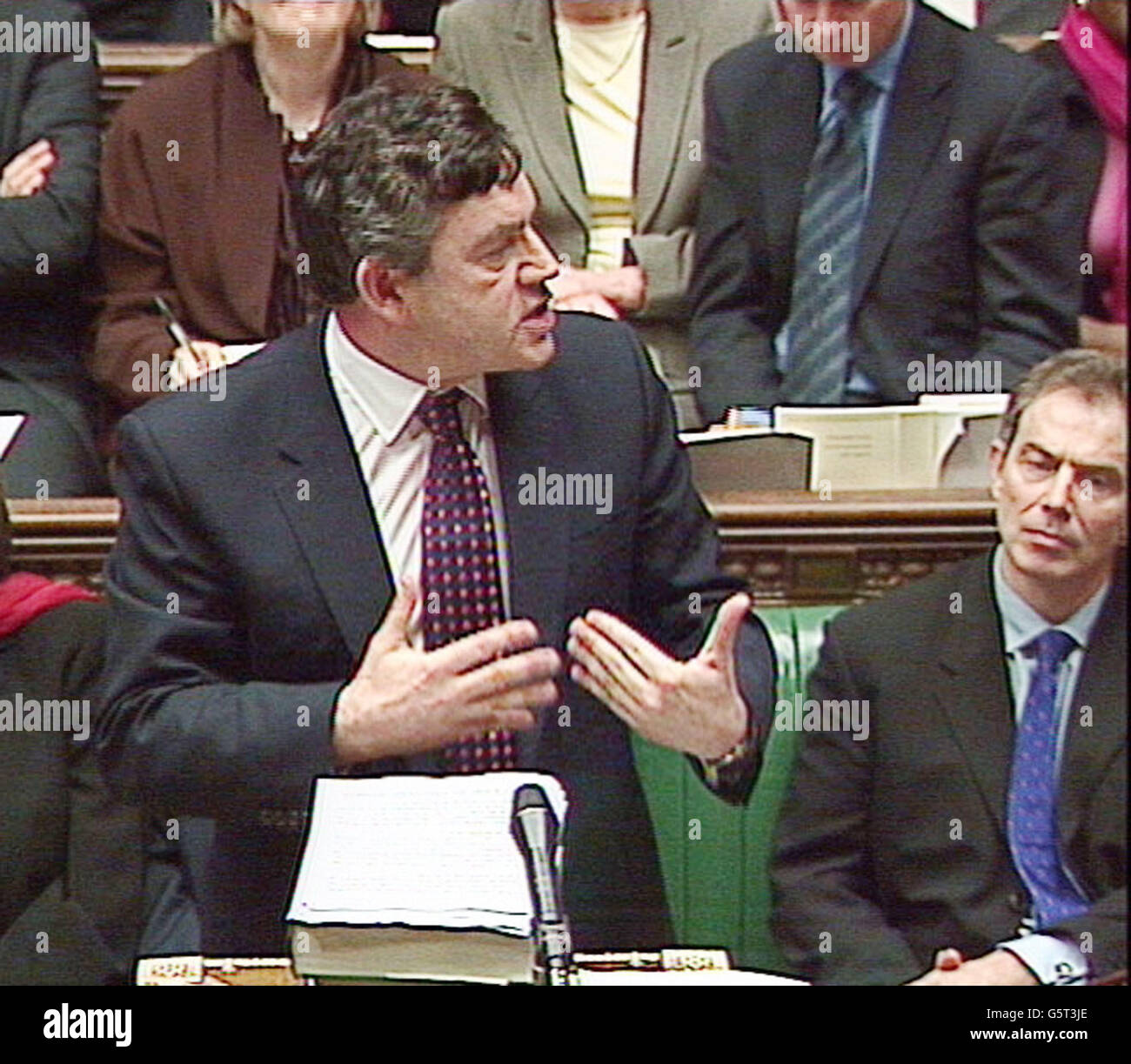 The chancellor of the exchequer gordon brown reveals details hi-res ...