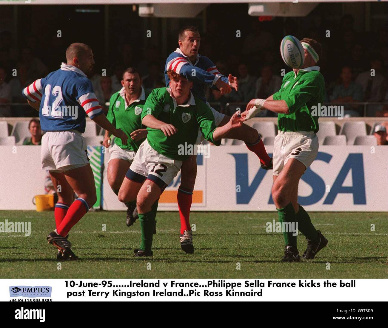 Rugby Union World Cup 1995 - Ireland v France Stock Photo - Alamy