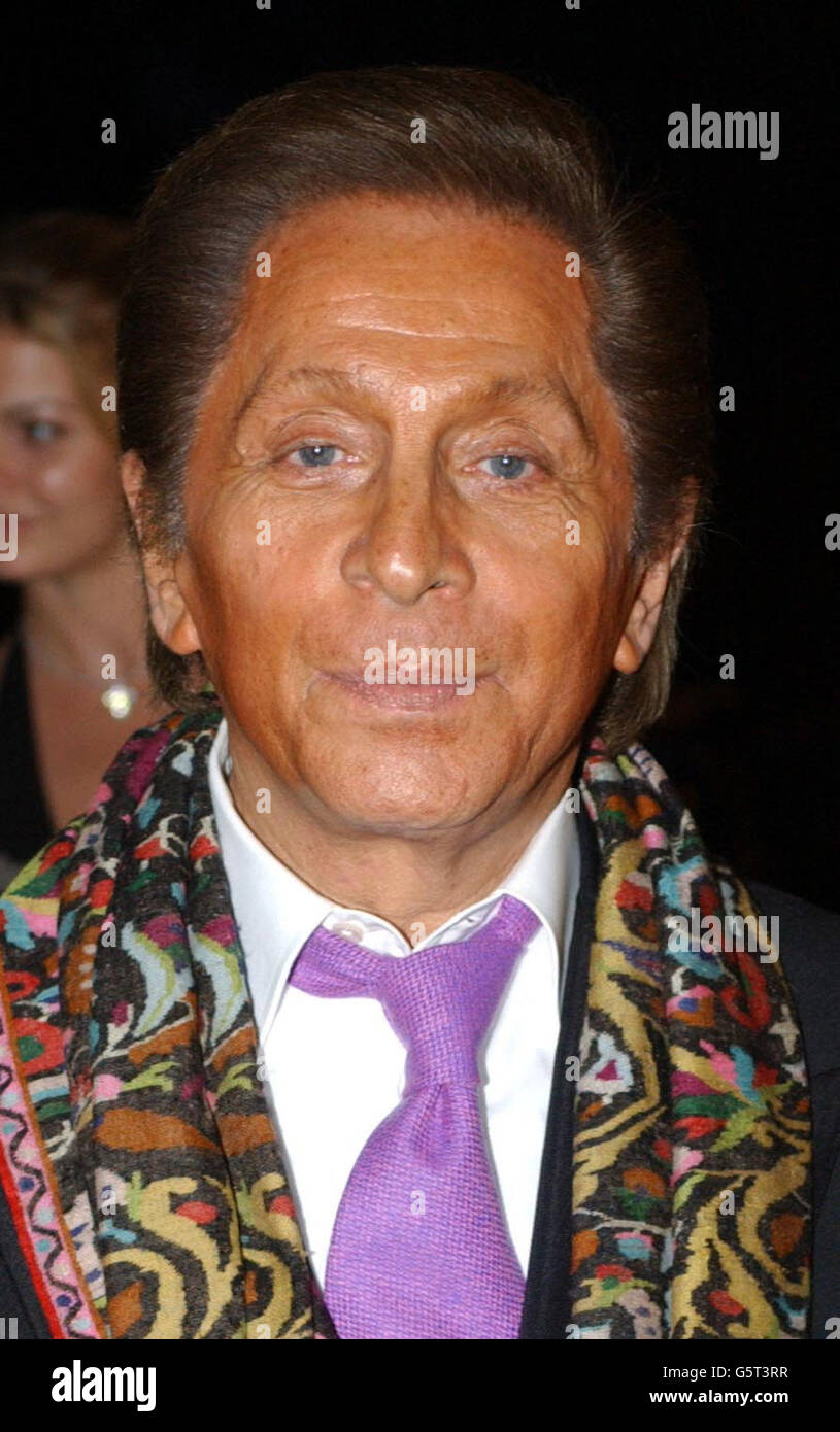 Fashion designer Valentino arrives for the Moet & Chandon Philip Treacy ...