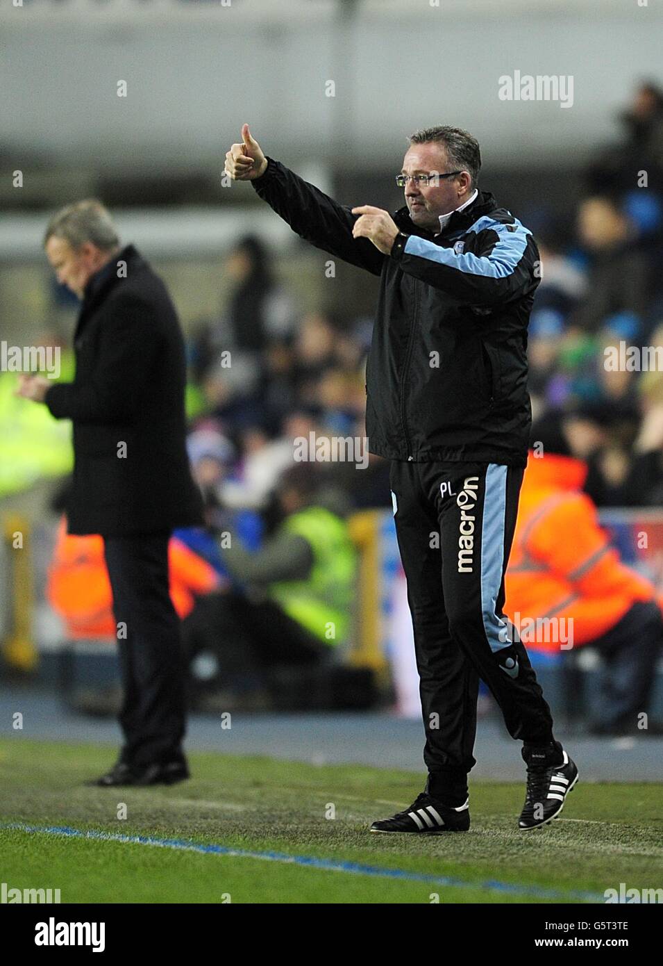 Soccer fa cup fourth round millwall aston villa the den hi-res stock ...