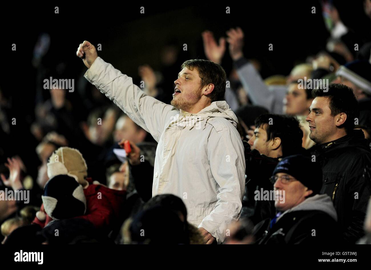 Millwall fans show hi-res stock photography and images - Alamy