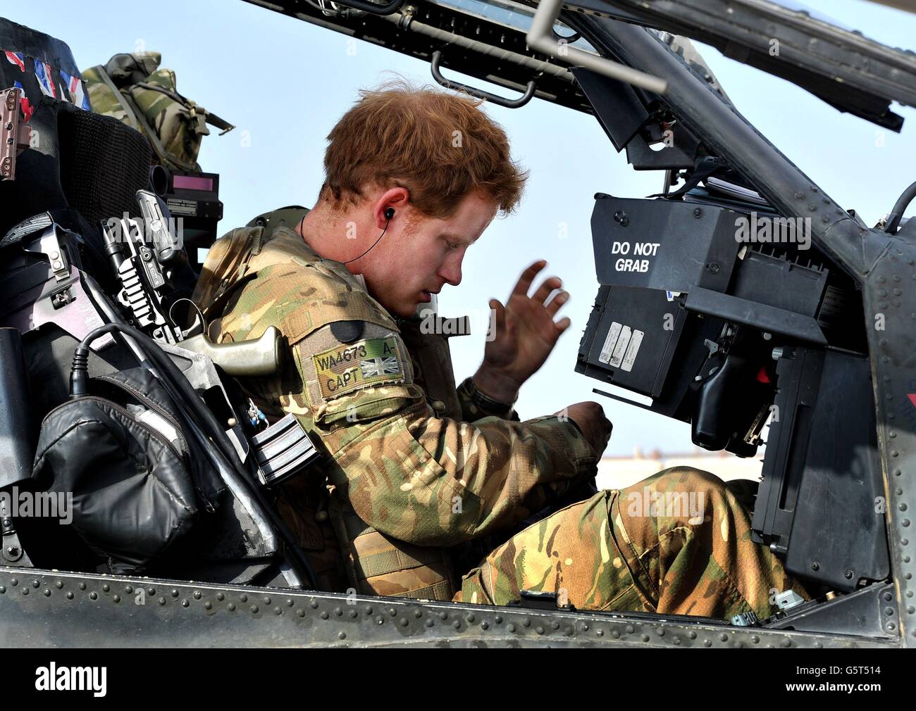 Prince Harry tour of duty in Afghanistan Stock Photo - Alamy