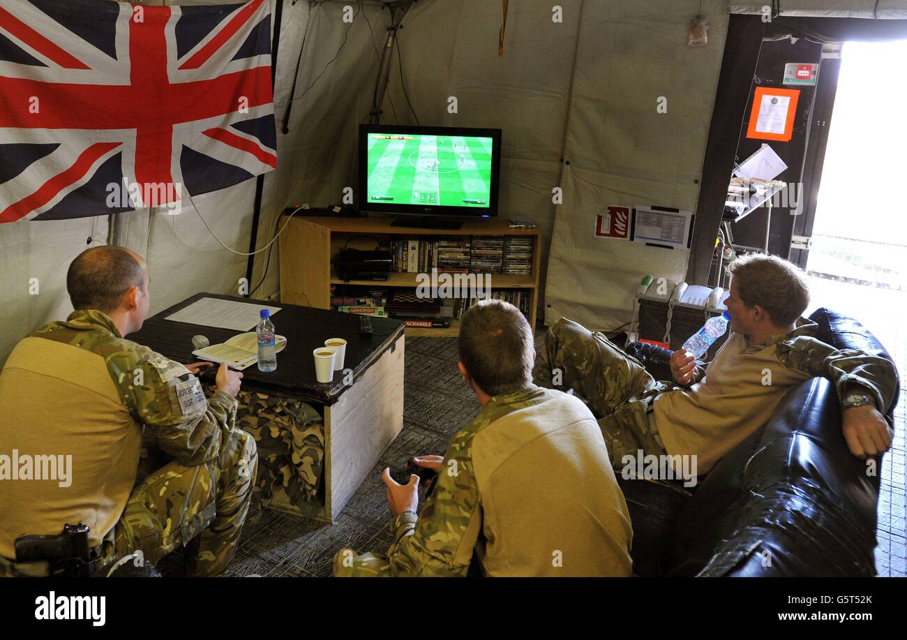 Prince Harry (right) or just plain Captain Wales as he is known in the ...