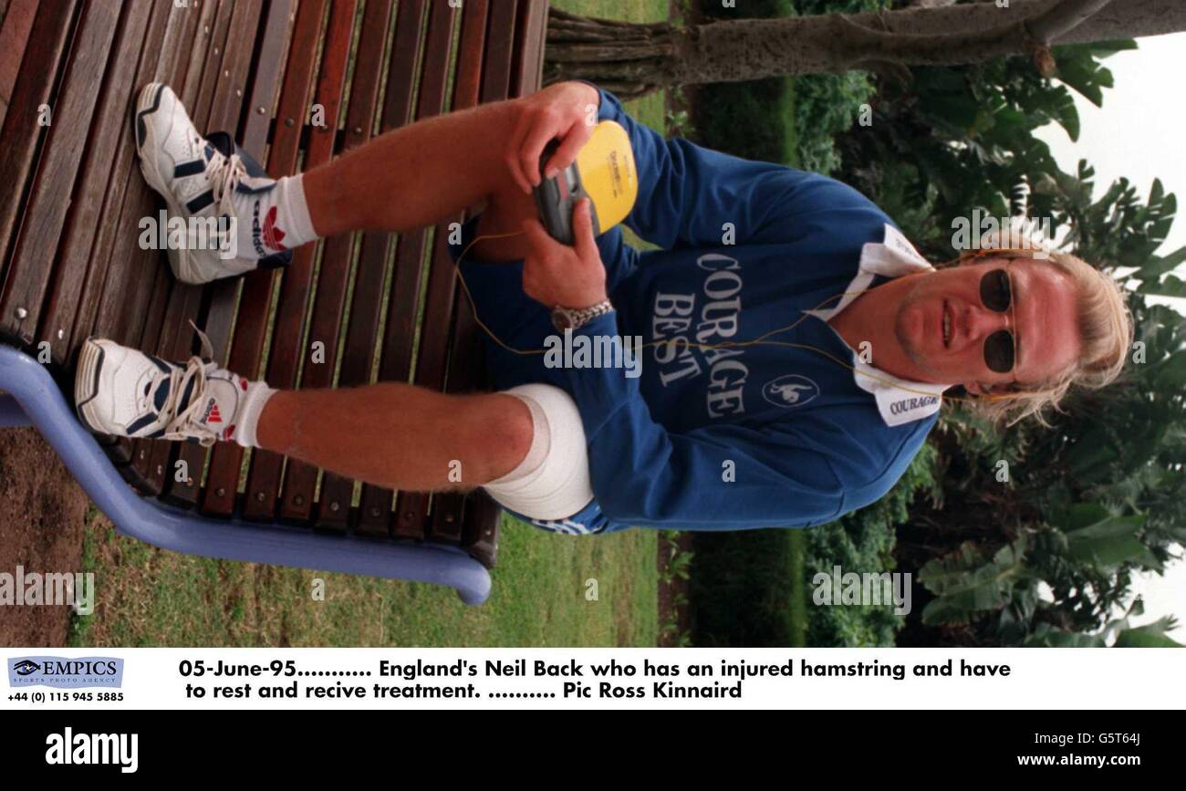 Rugby World Cup 1995 -England's Neil Back Stock Photo - Alamy