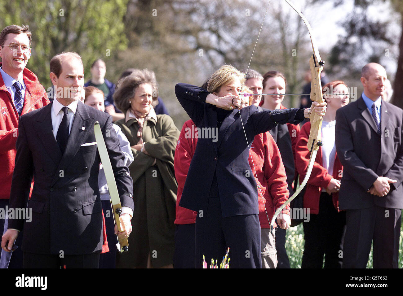 Prince Edward, the Earl of Wessex accompanied by the Countess of Wessex ...