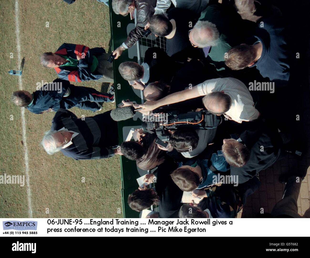 Rugby Union World Cup 1995 -England Training Stock Photo - Alamy