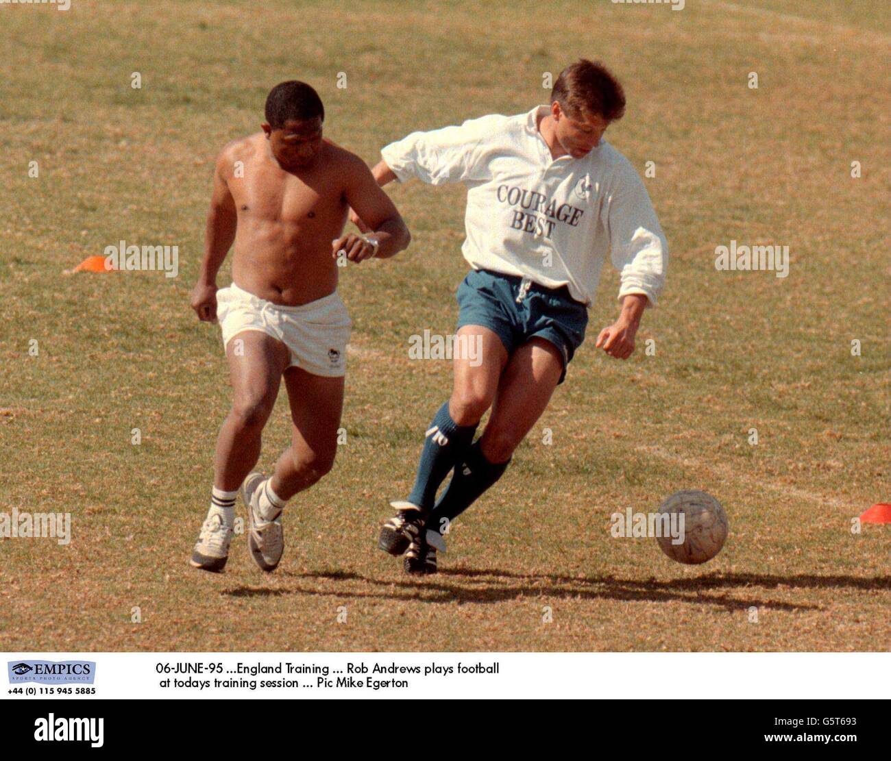 Rugby Union World Cup 1995 -England Training Stock Photo - Alamy