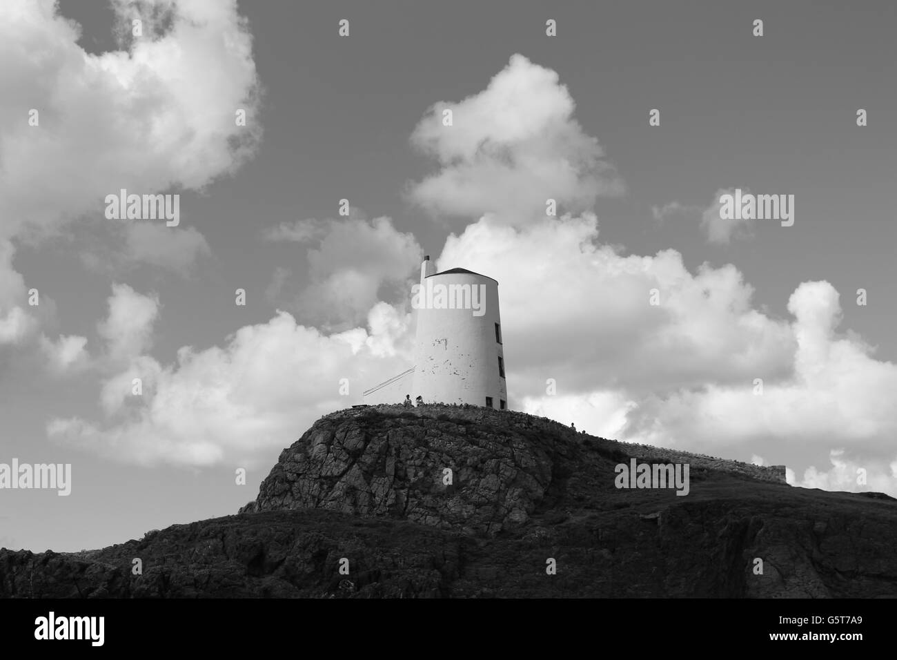 Lighthouse at Llanddwyn Island, Newborough, Anglesey Stock Photo - Alamy