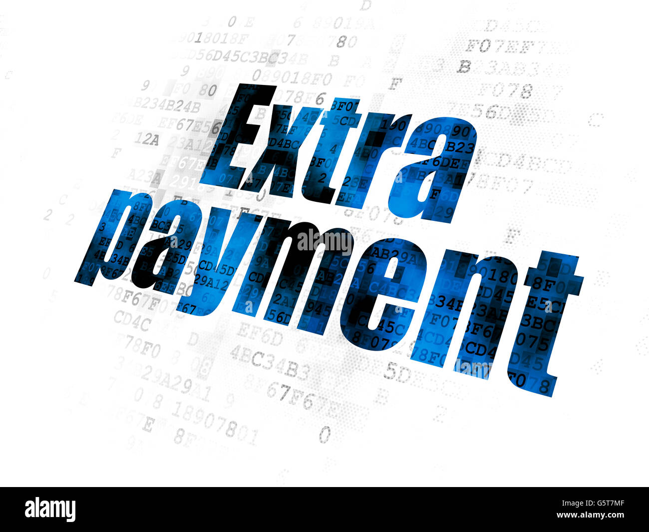 Money concept: Extra Payment on Digital background Stock Photo - Alamy