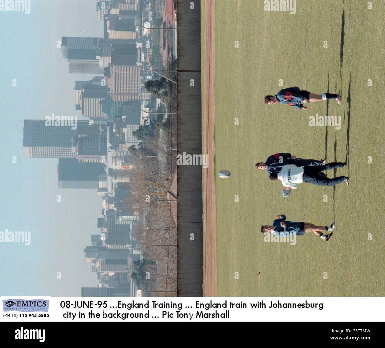 Rugby Union World Cup 1995 - England Training Stock Photo - Alamy