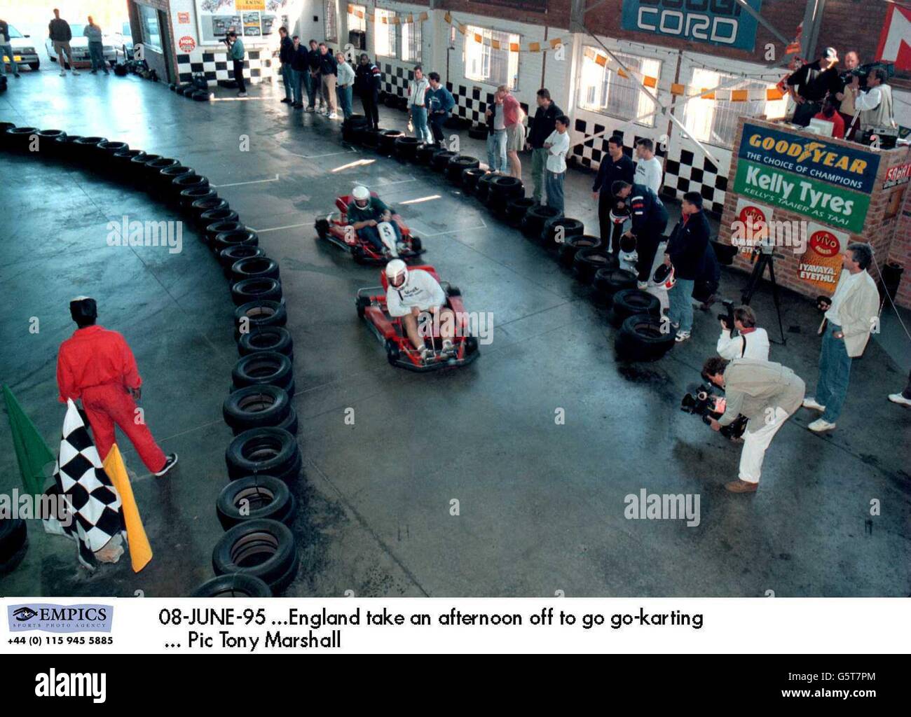 Rugby Union World Cup 1995 - England Go-Karting Stock Photo - Alamy