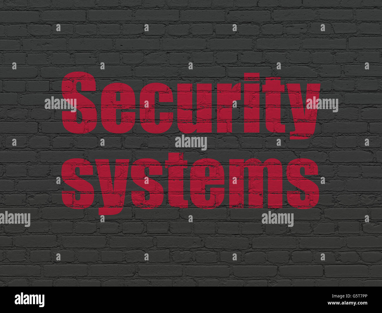 Protection concept: Security Systems on wall background Stock Photo - Alamy