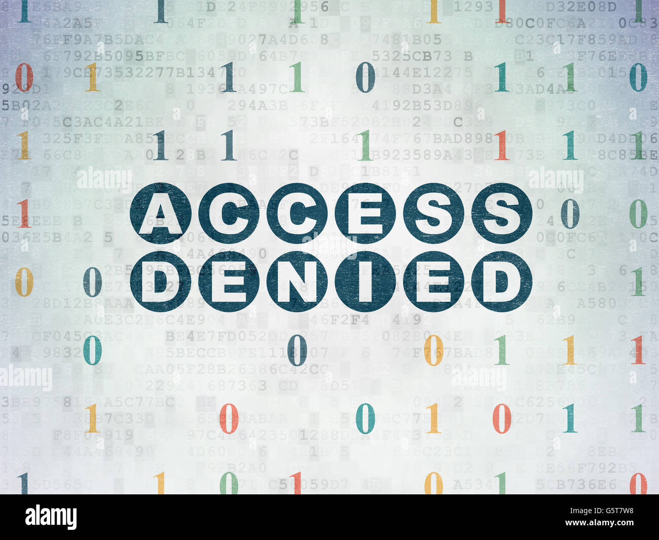 Privacy concept: Access Denied on Digital Data Paper background Stock ...