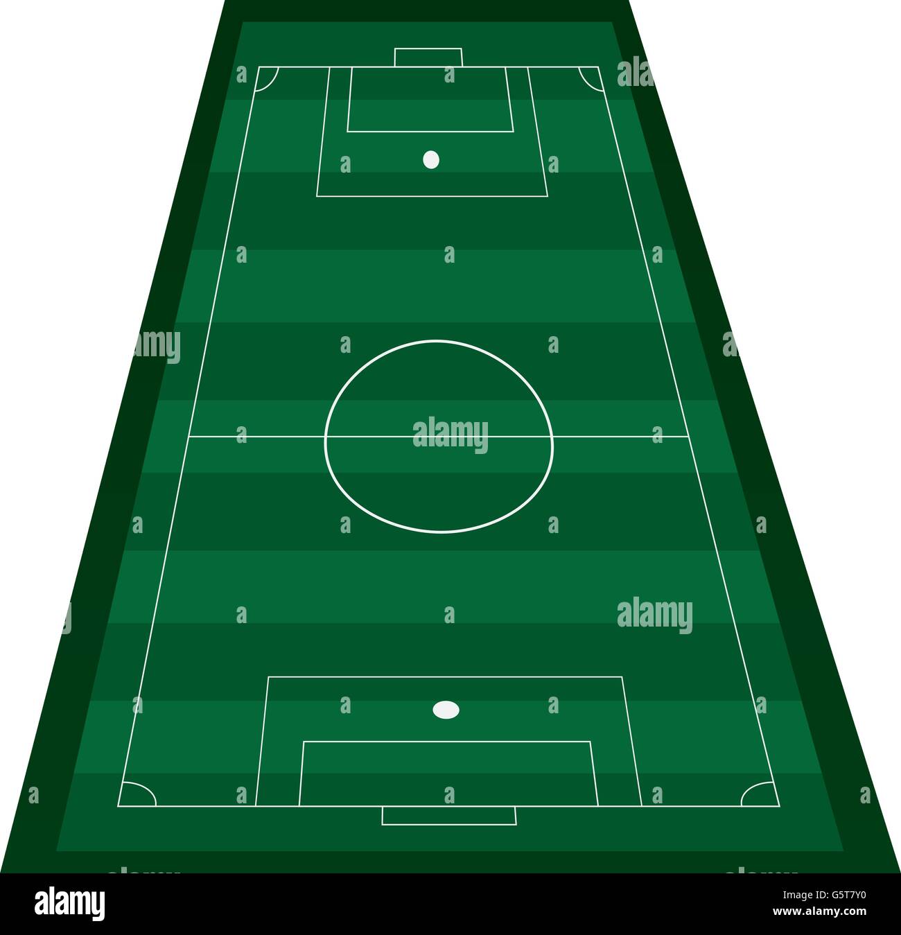 Football On Field Vertical