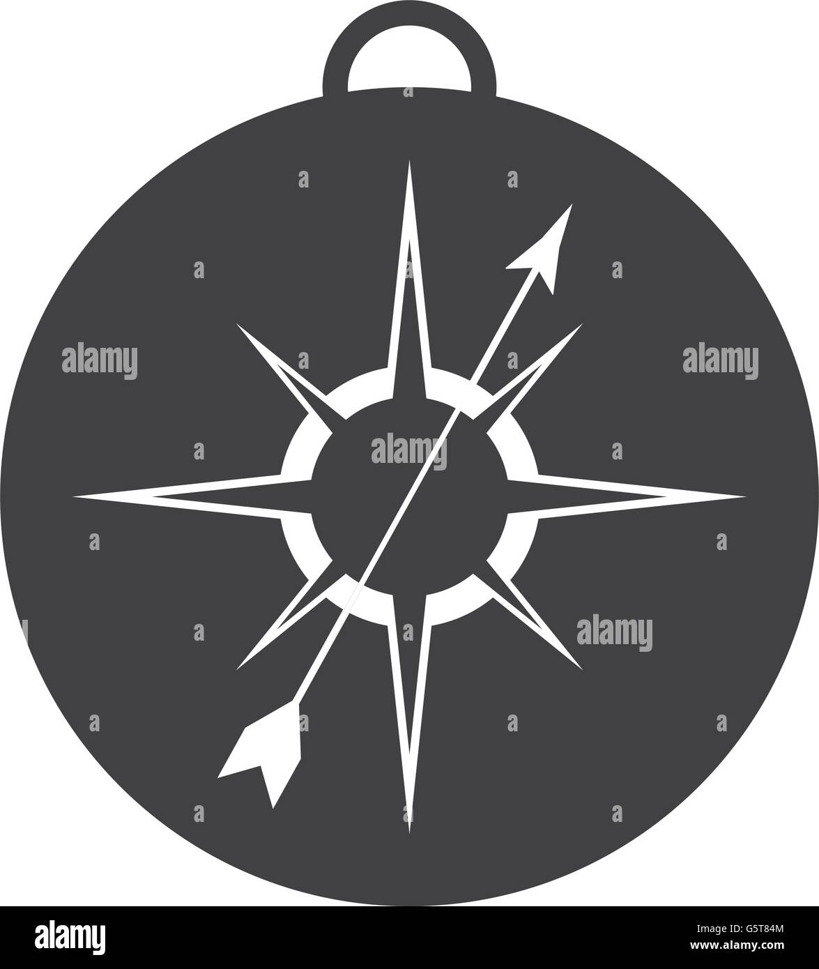 simple compass icon Stock Vector Image & Art - Alamy