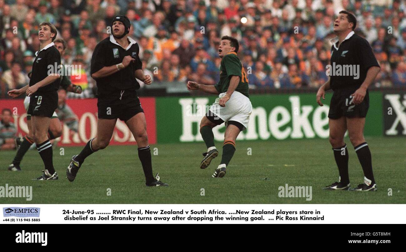 In the rugby world cup final at ellis park hi-res stock photography and ...