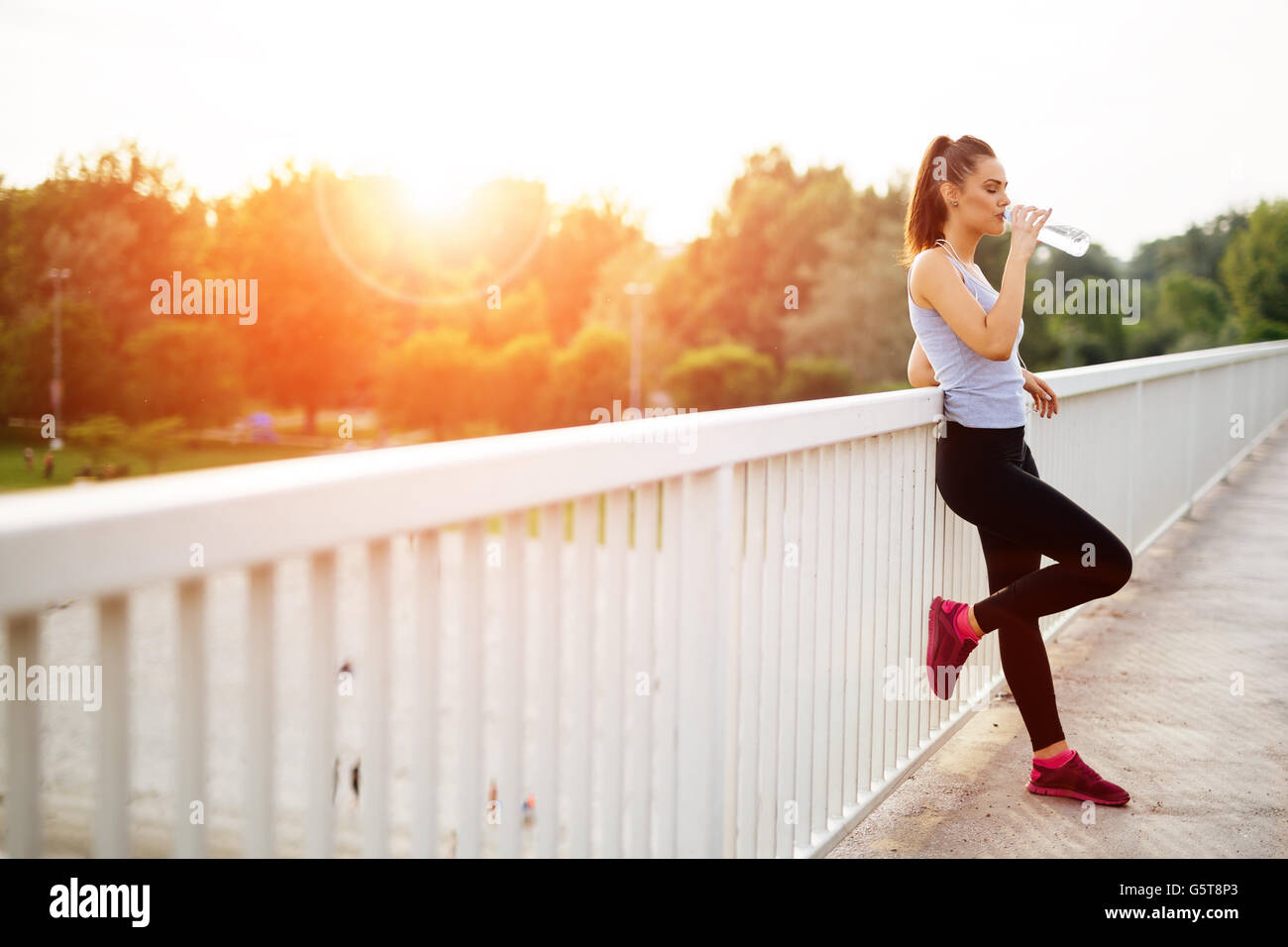 Girl running water outside hi-res stock photography and images - Alamy