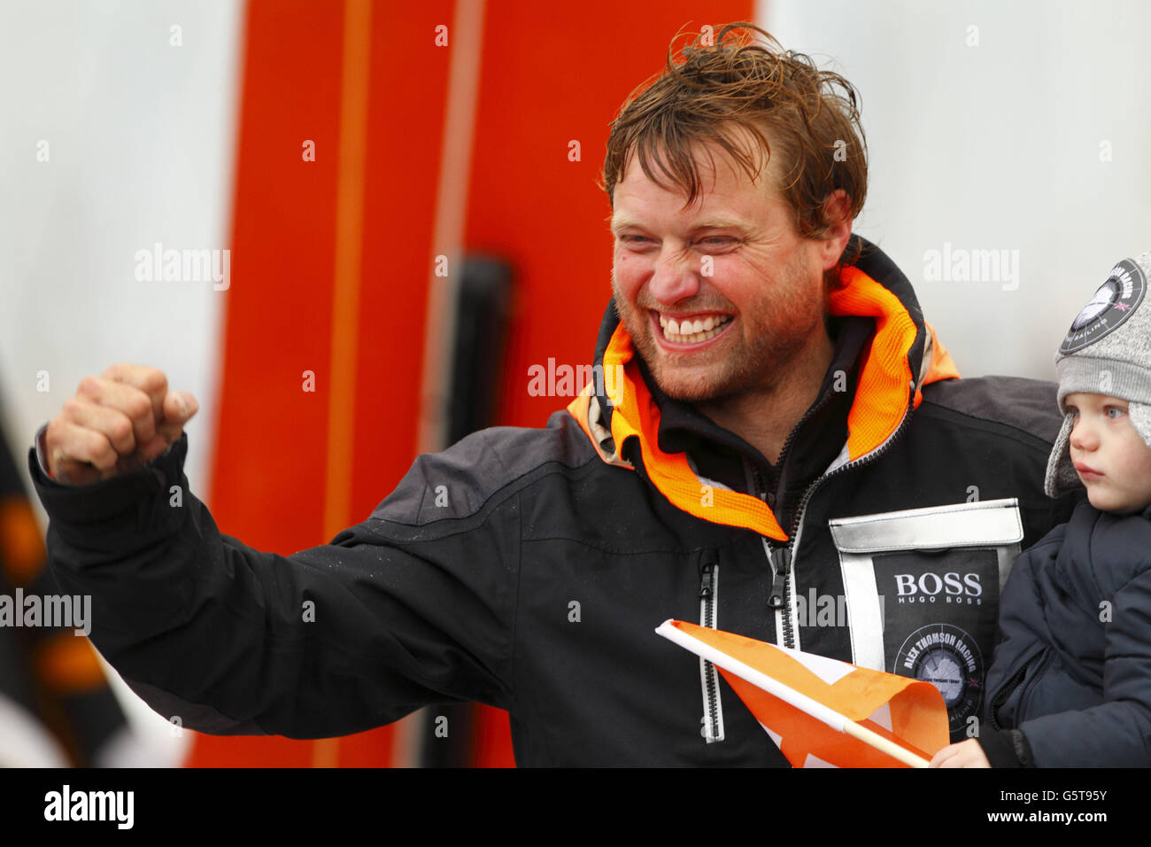 Alex Thomson third in World Yacht Race Stock Photo - Alamy