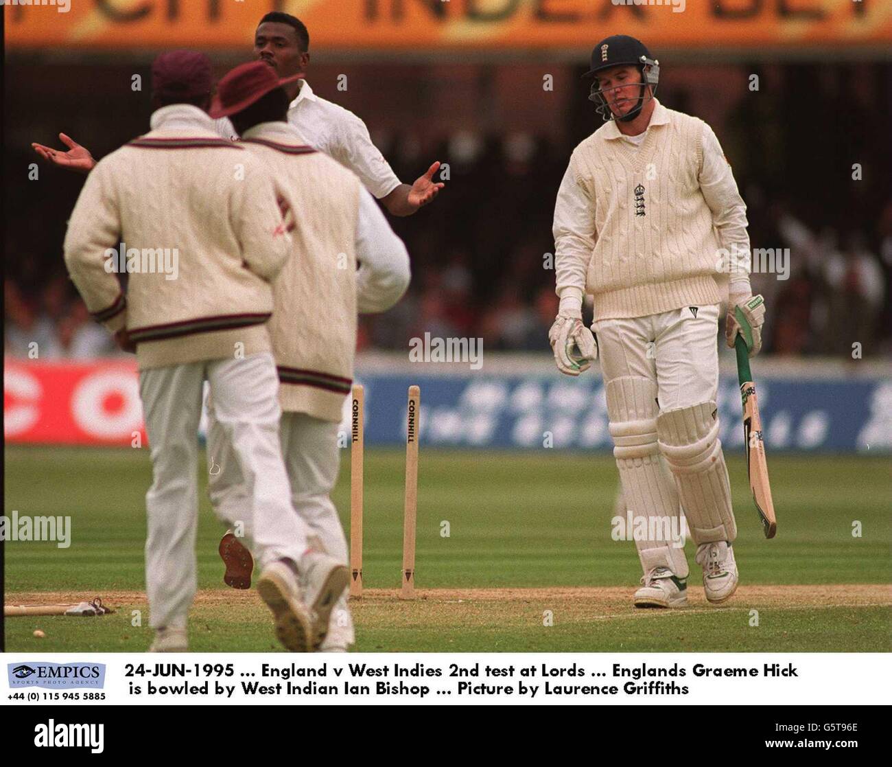 24-JUN-1995 ... England v West Indies 2nd test at Lords ... Englands ...