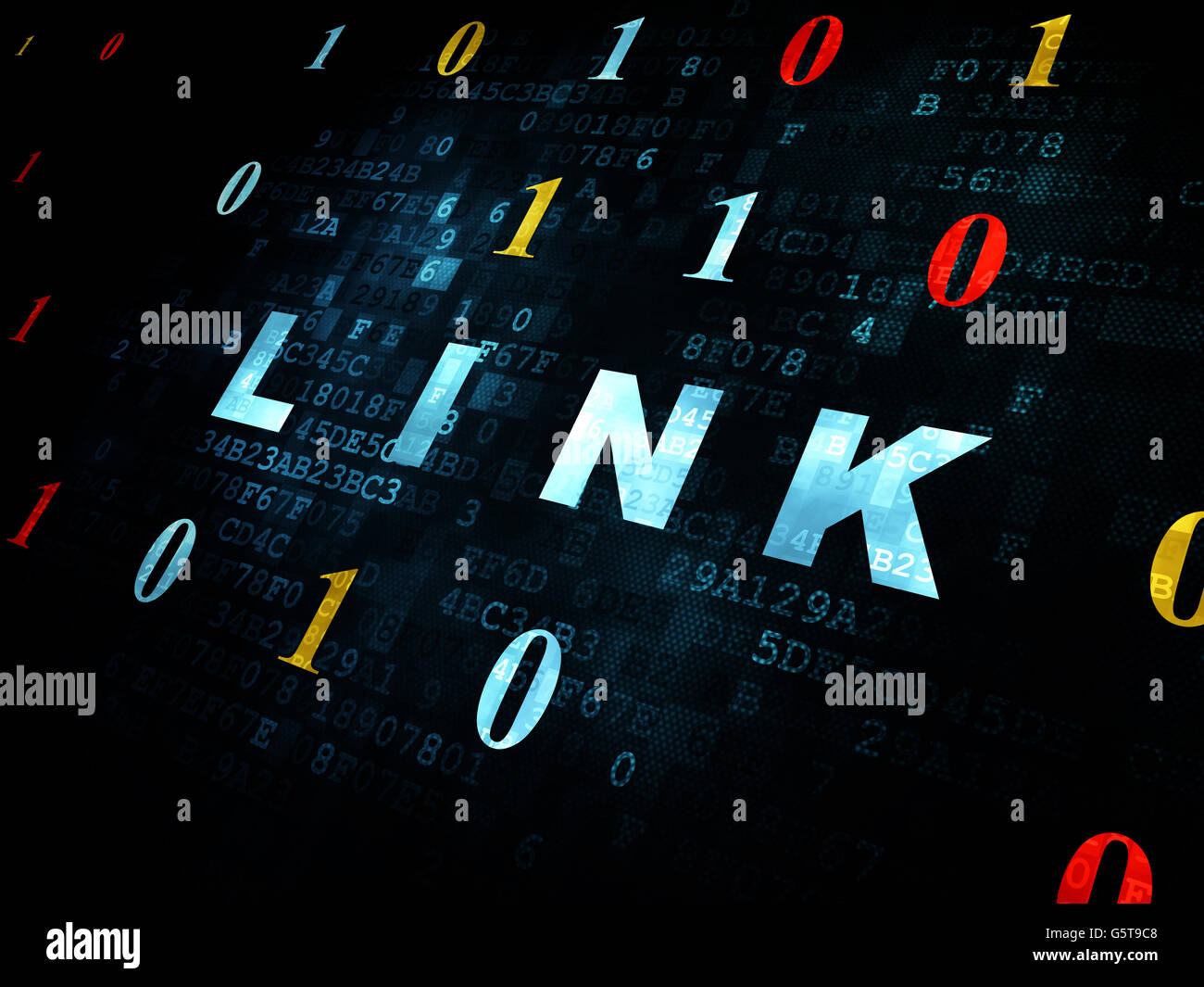 Web design concept: Link on Digital background Stock Photo - Alamy