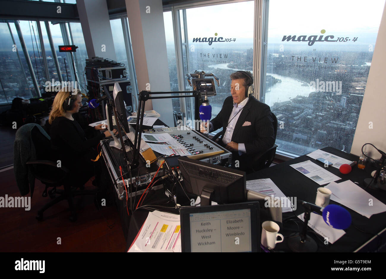 Neil Fox and Verity Geere broadcast Europe's highest breakfast show as ...