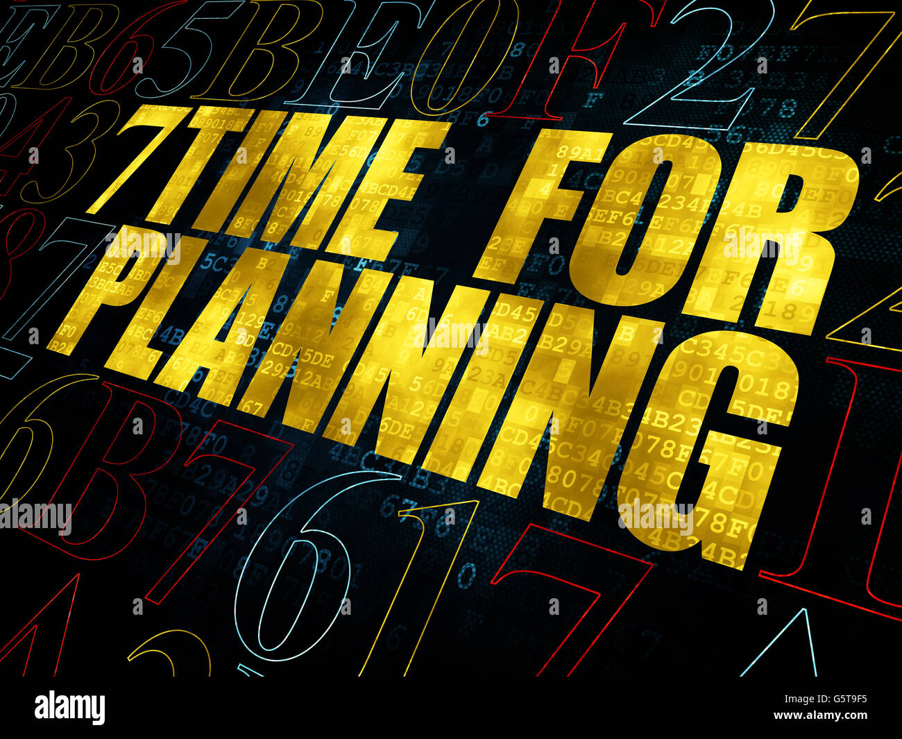 Time concept: Time for Planning on Digital background Stock Photo - Alamy