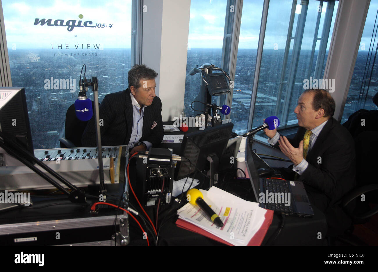 Magic radio broadcast from the Shard Stock Photo - Alamy