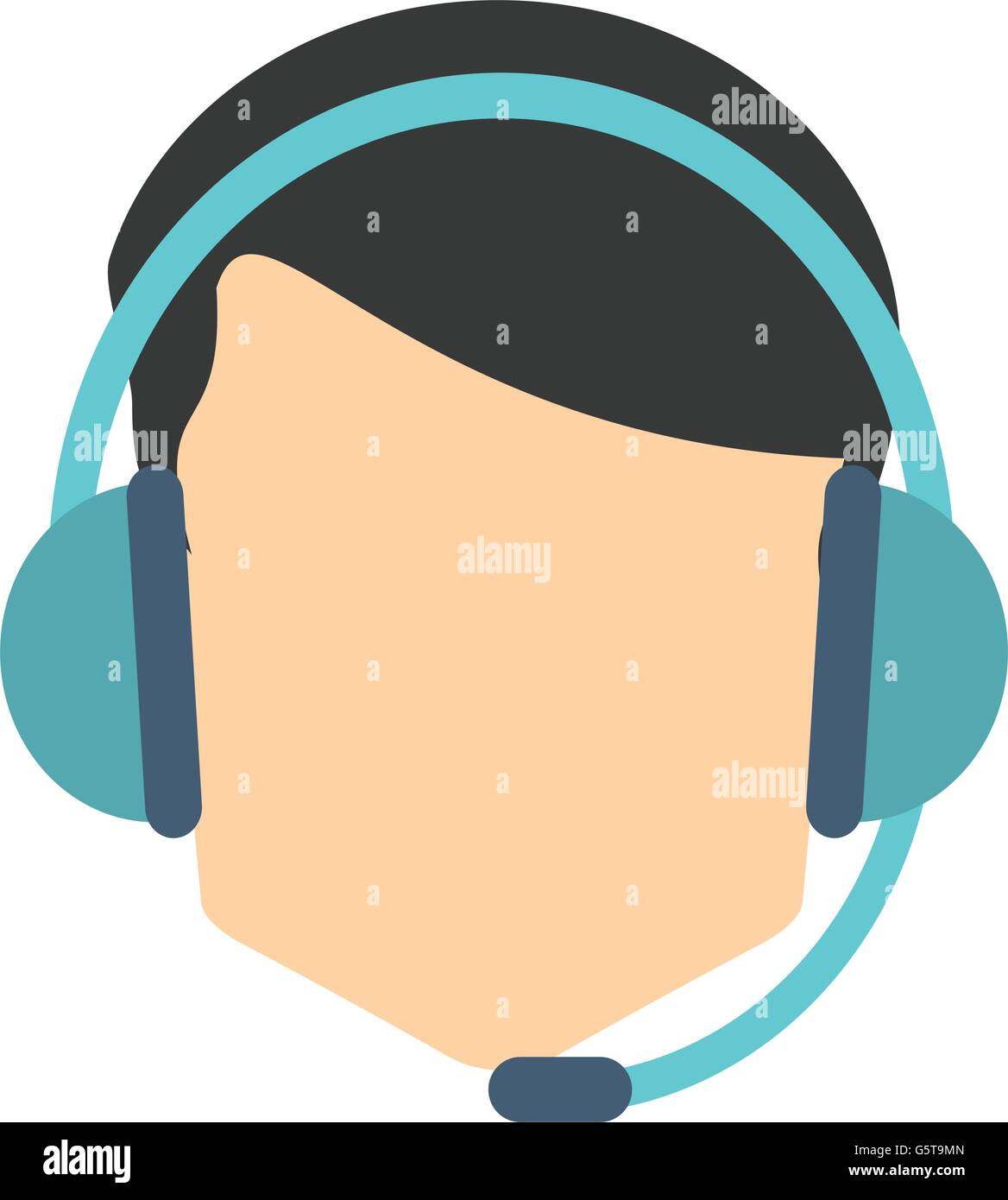 person with headset Stock Vector Image & Art - Alamy