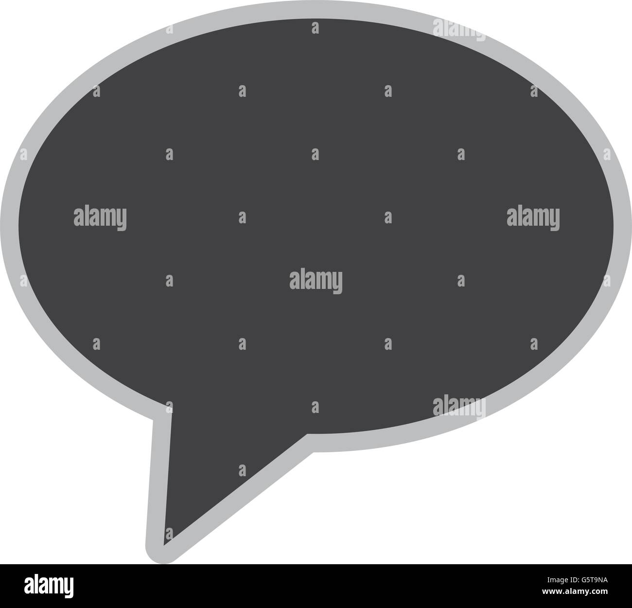 grey conversation bubble Stock Vector Image & Art - Alamy