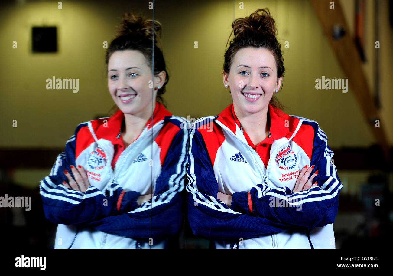 Olympic gold medalist jade jones media session gb taekwondo academy hi ...