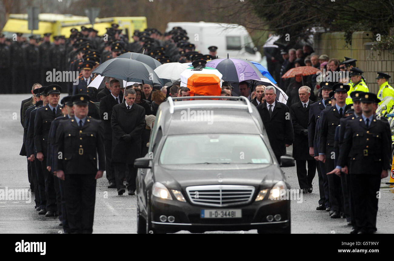 The state funeral of Detective Garda Adrian Donohoe taking place in ...