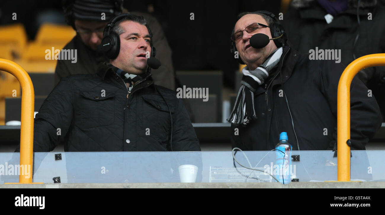 Radio presenters andy thompson tom ross at work in the hi-res stock ...