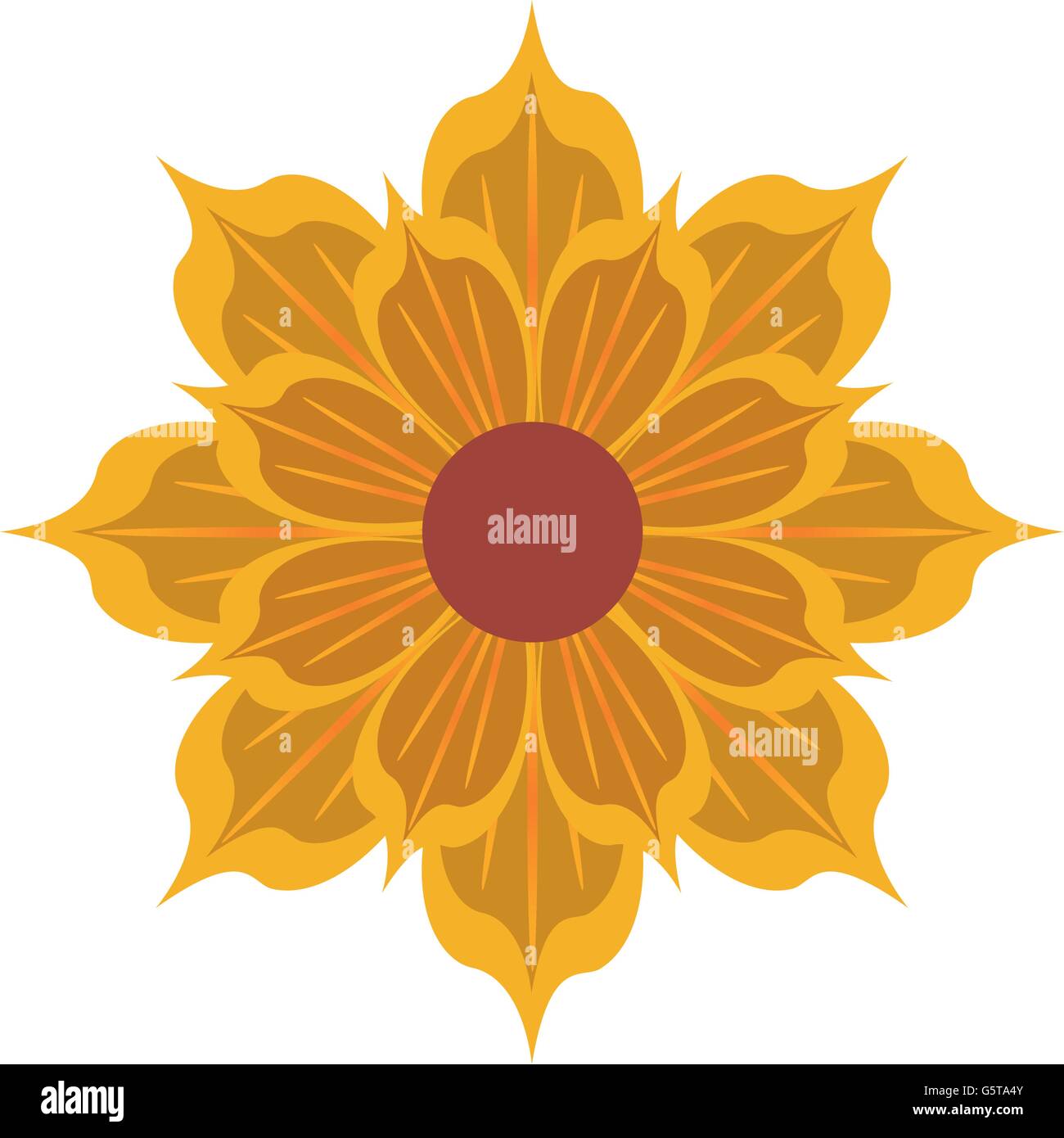 yellow flower icon Stock Vector Image & Art - Alamy