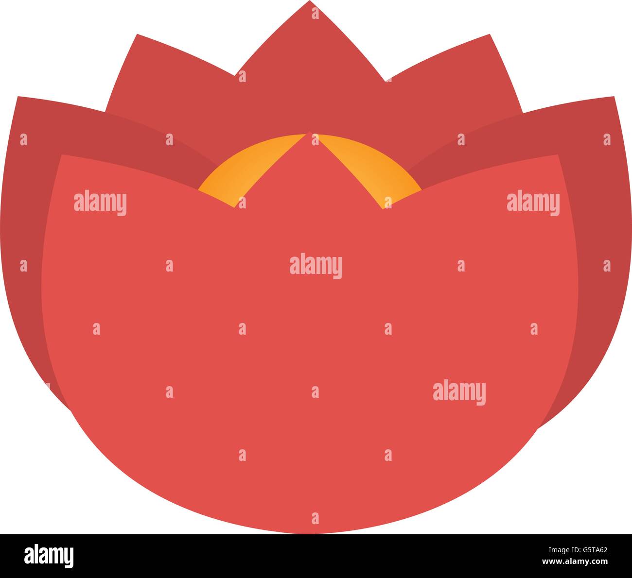 red flower icon Stock Vector Image & Art - Alamy