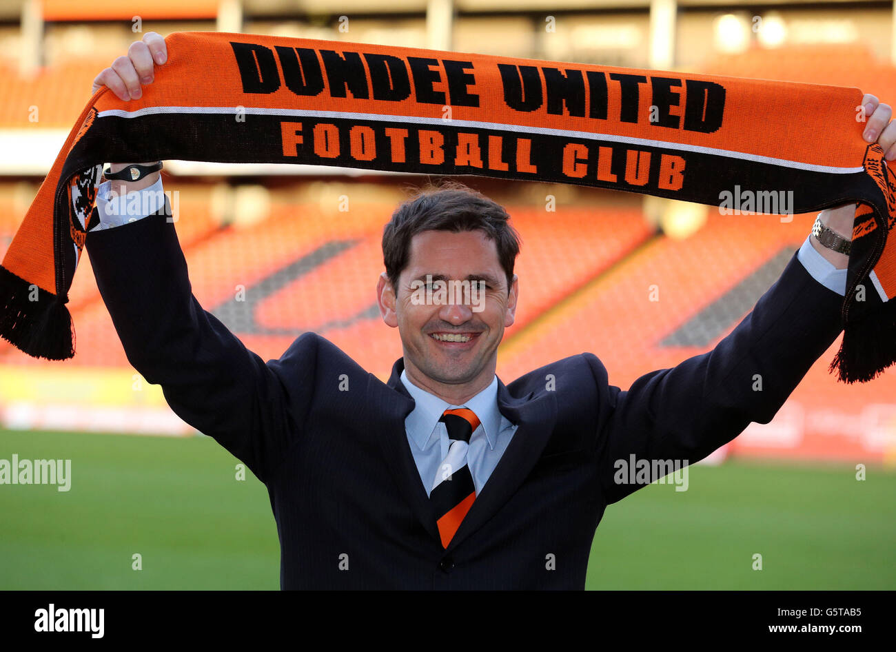 New Dundee United manager Jackie McNamara after a press conference at ...