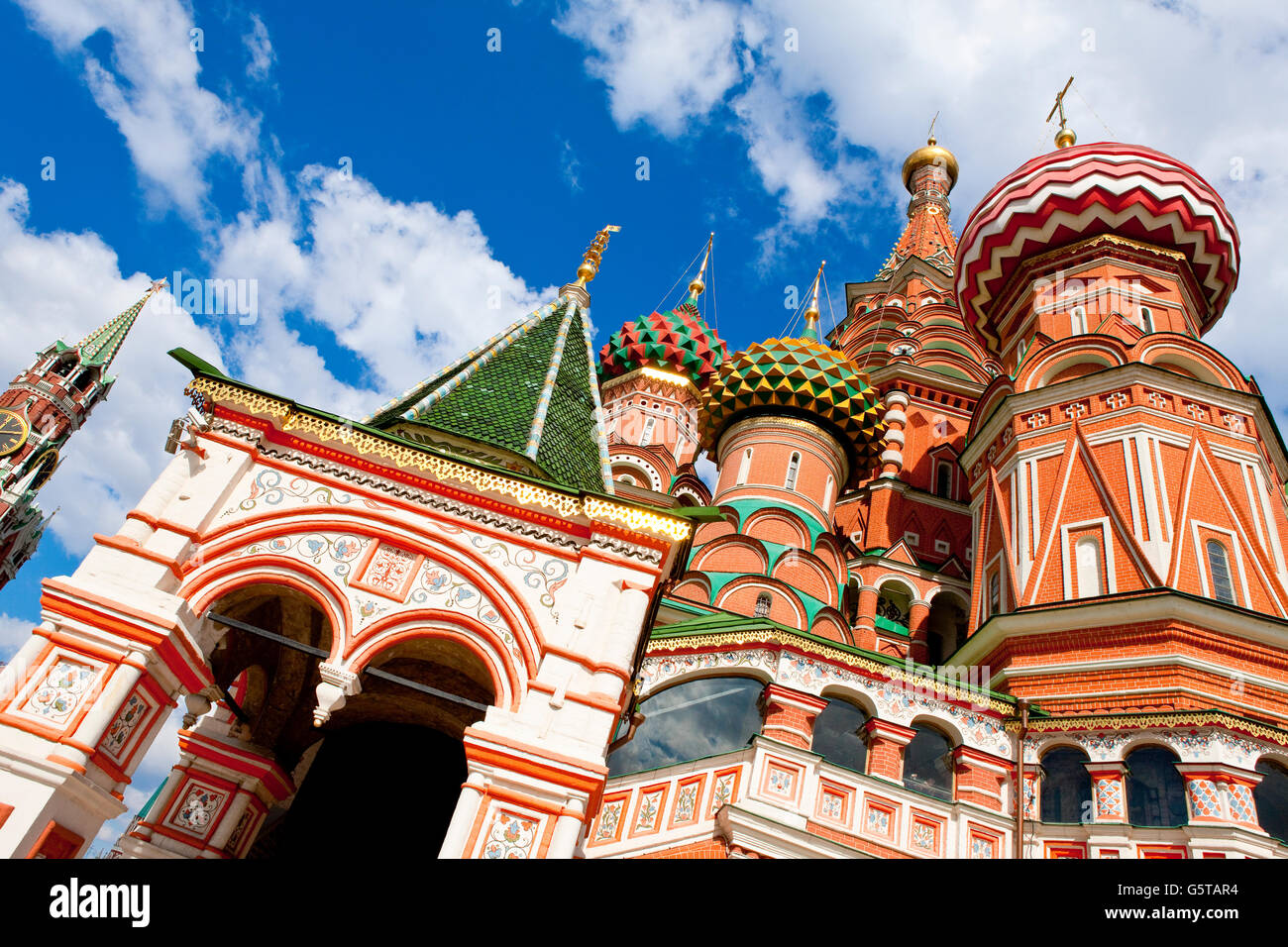 Saint Basil's Cathedral or the Cathedral of Vasily the Blessed in Red ...