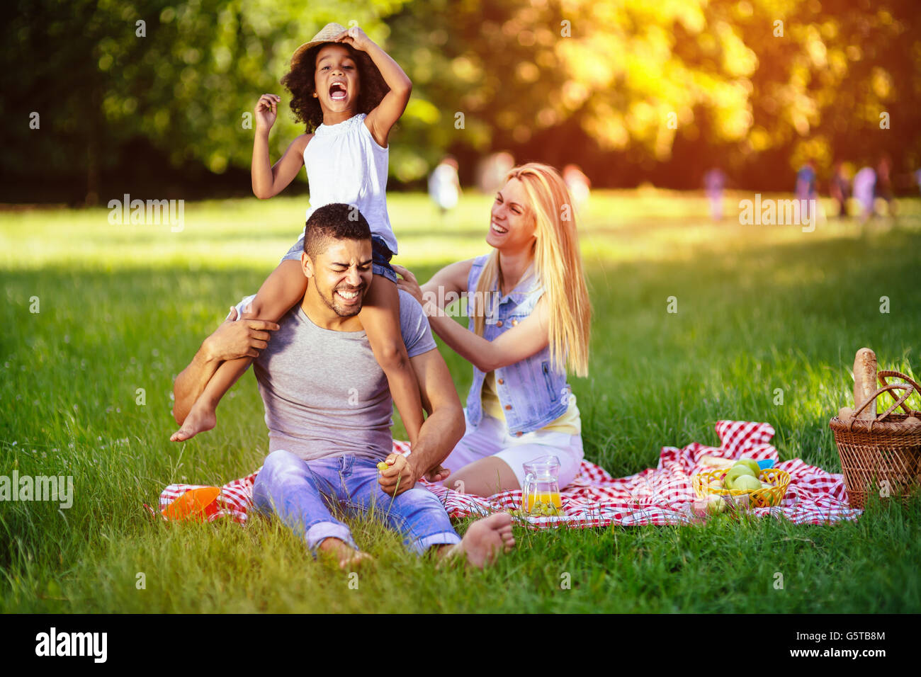 Asian family picnic fruit hi-res stock photography and images - Alamy