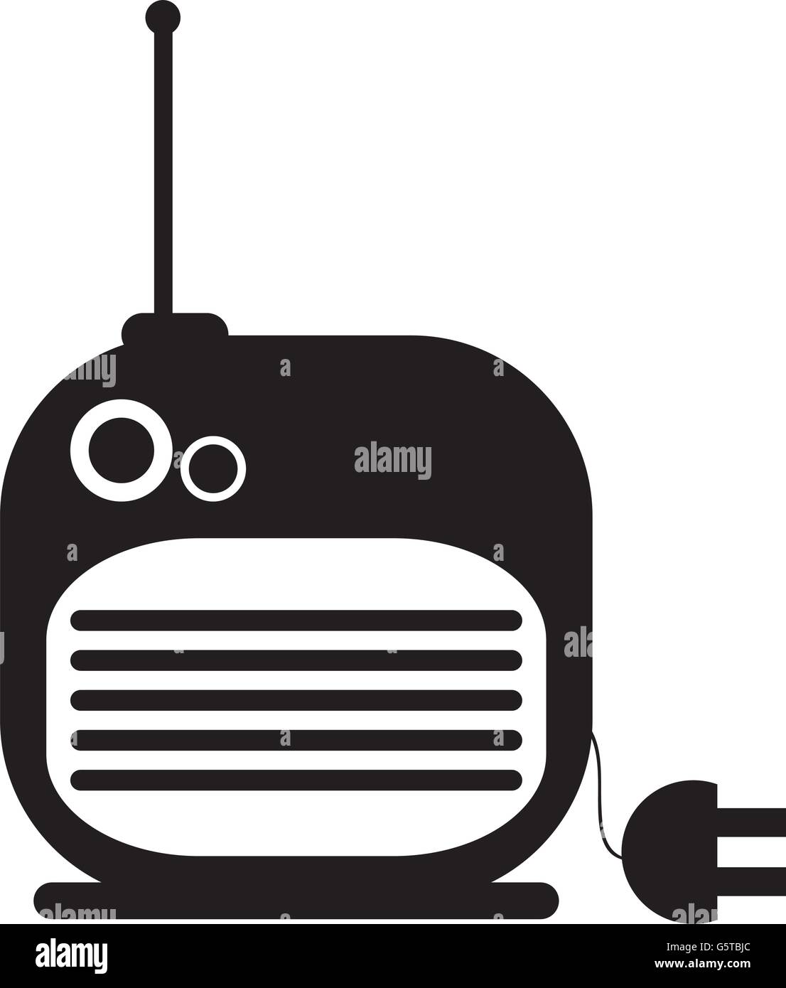 radio with cord icon Stock Vector Image & Art - Alamy