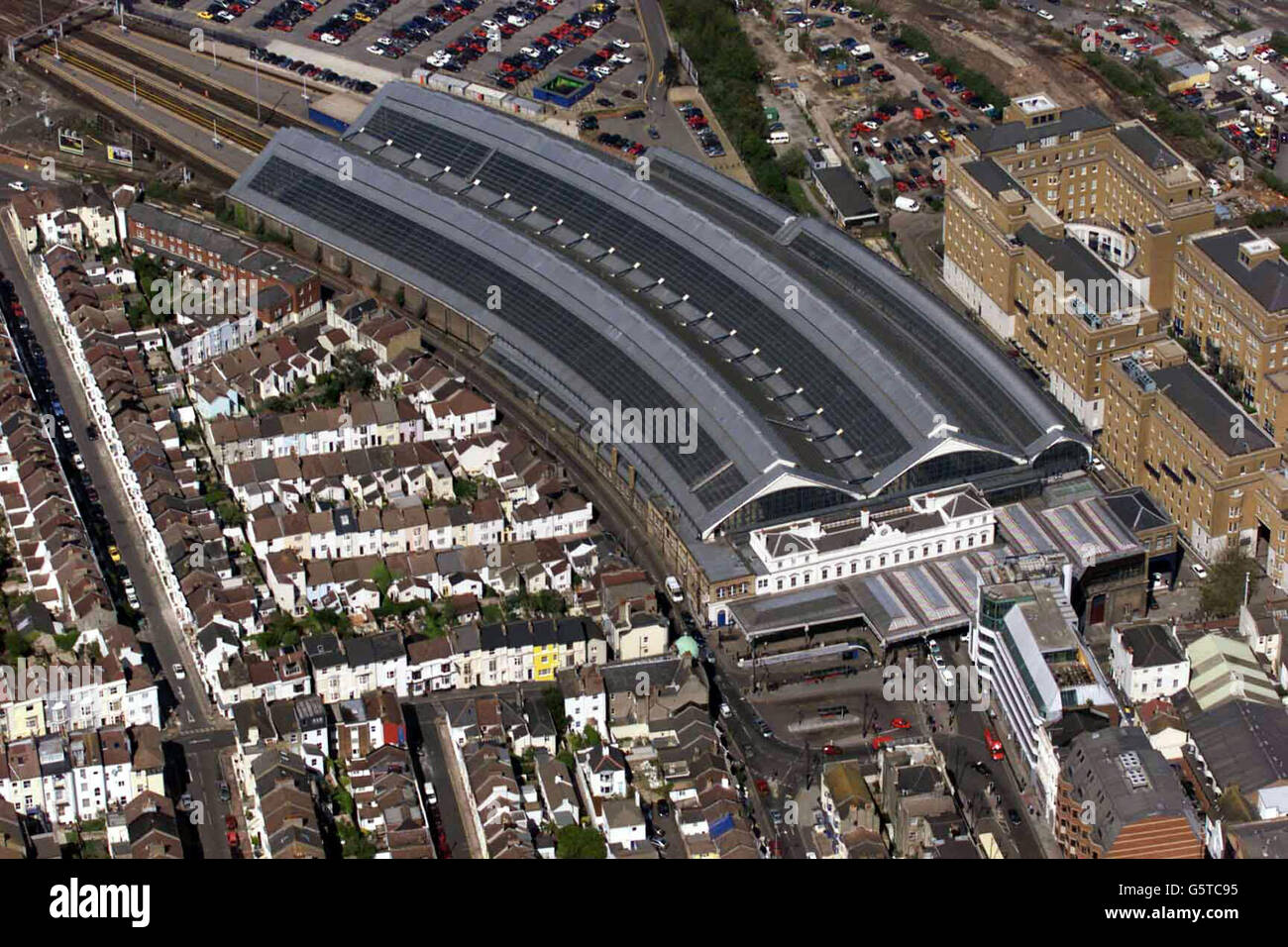 Aerial view of brighton train station hi-res stock photography and ...