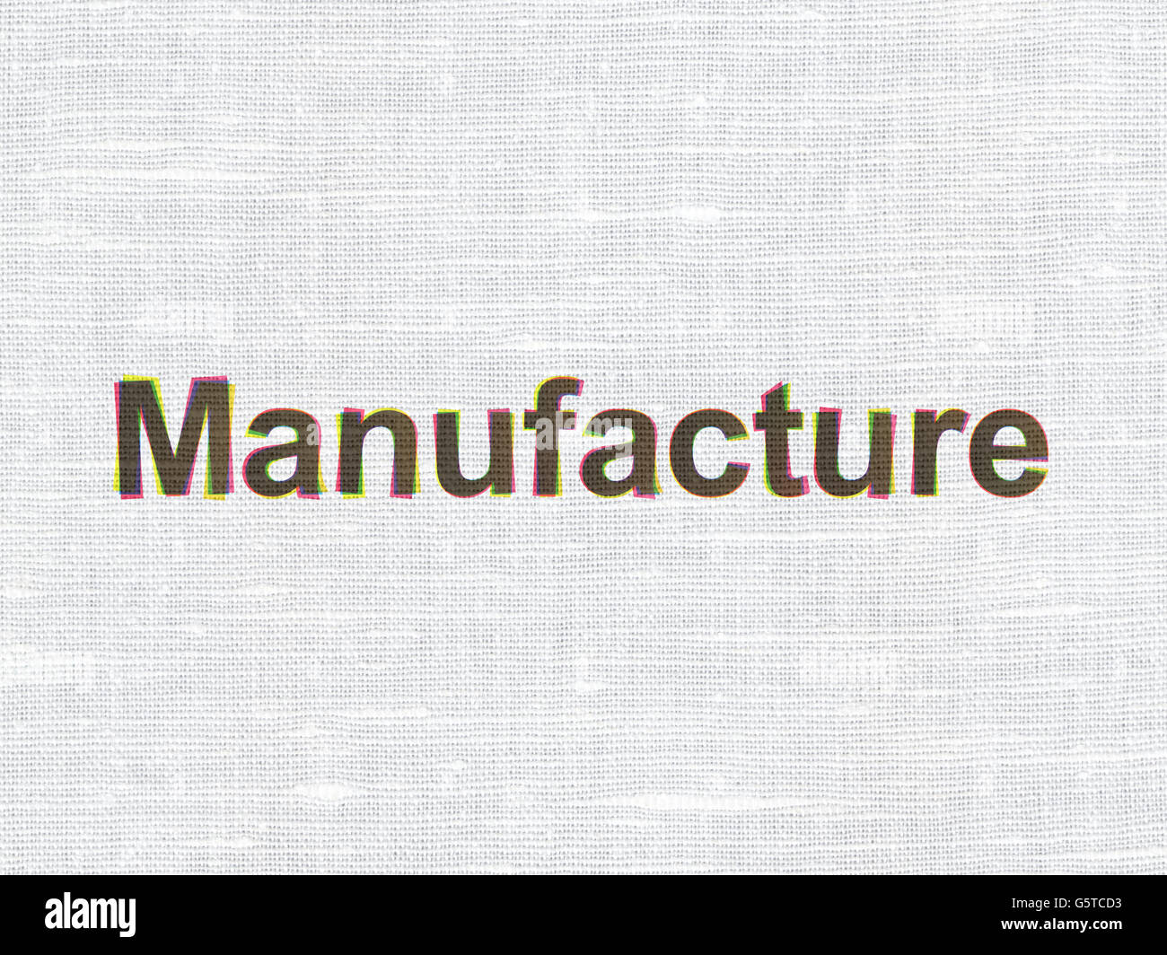 Industry concept: Manufacture on fabric texture background Stock Photo ...