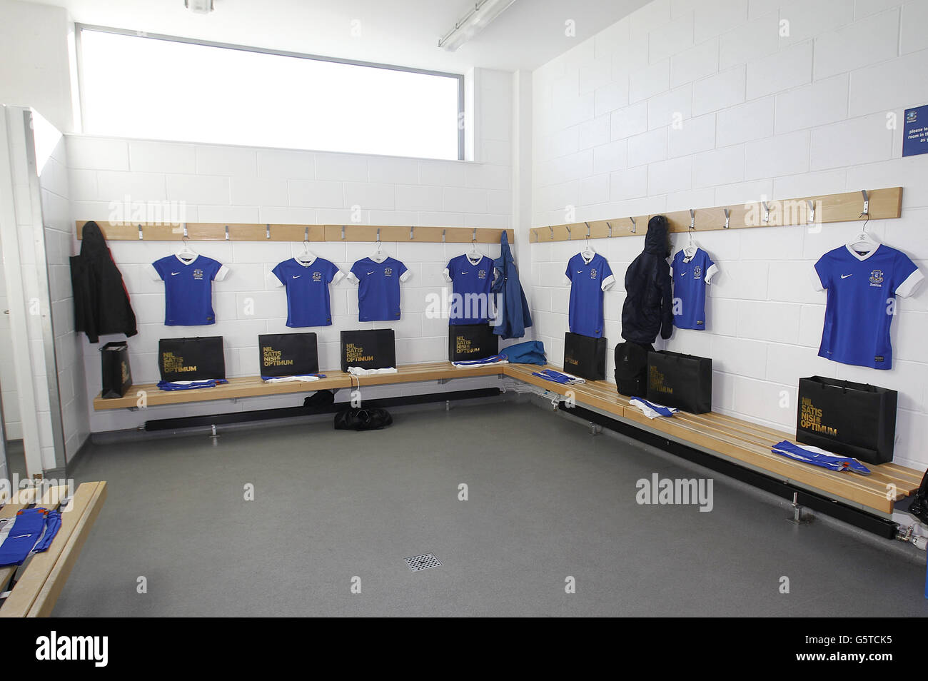 General view of the dressing rooms hi-res stock photography and images ...