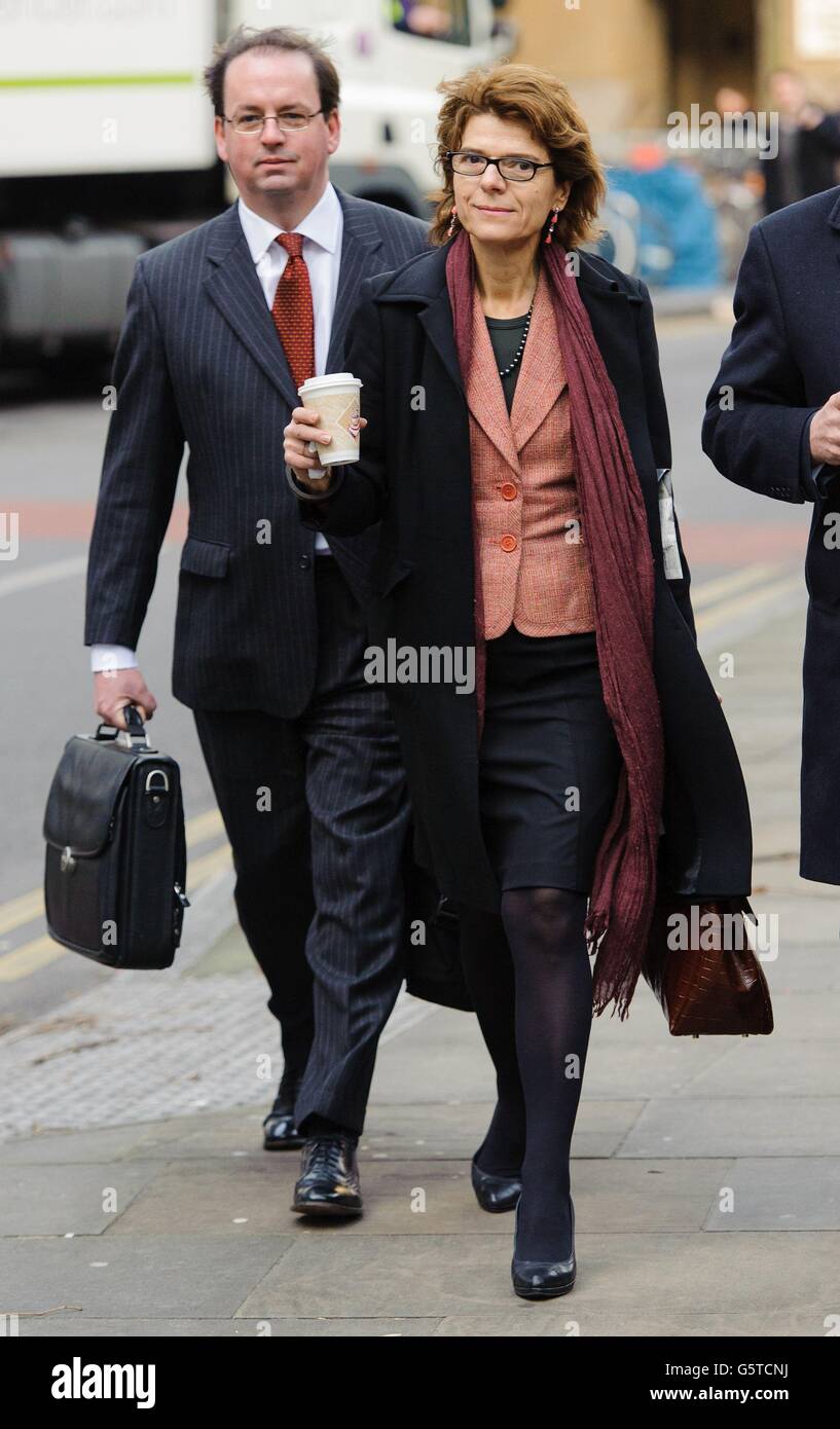 Vicky Pryce arrives at Southwark Crown Court, in central London Stock ...