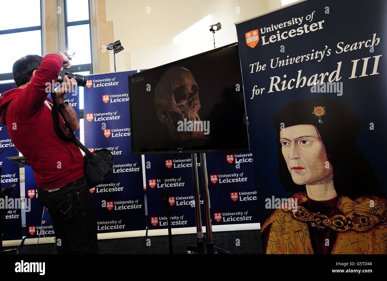 Skeleton king richard iii hi-res stock photography and images - Alamy