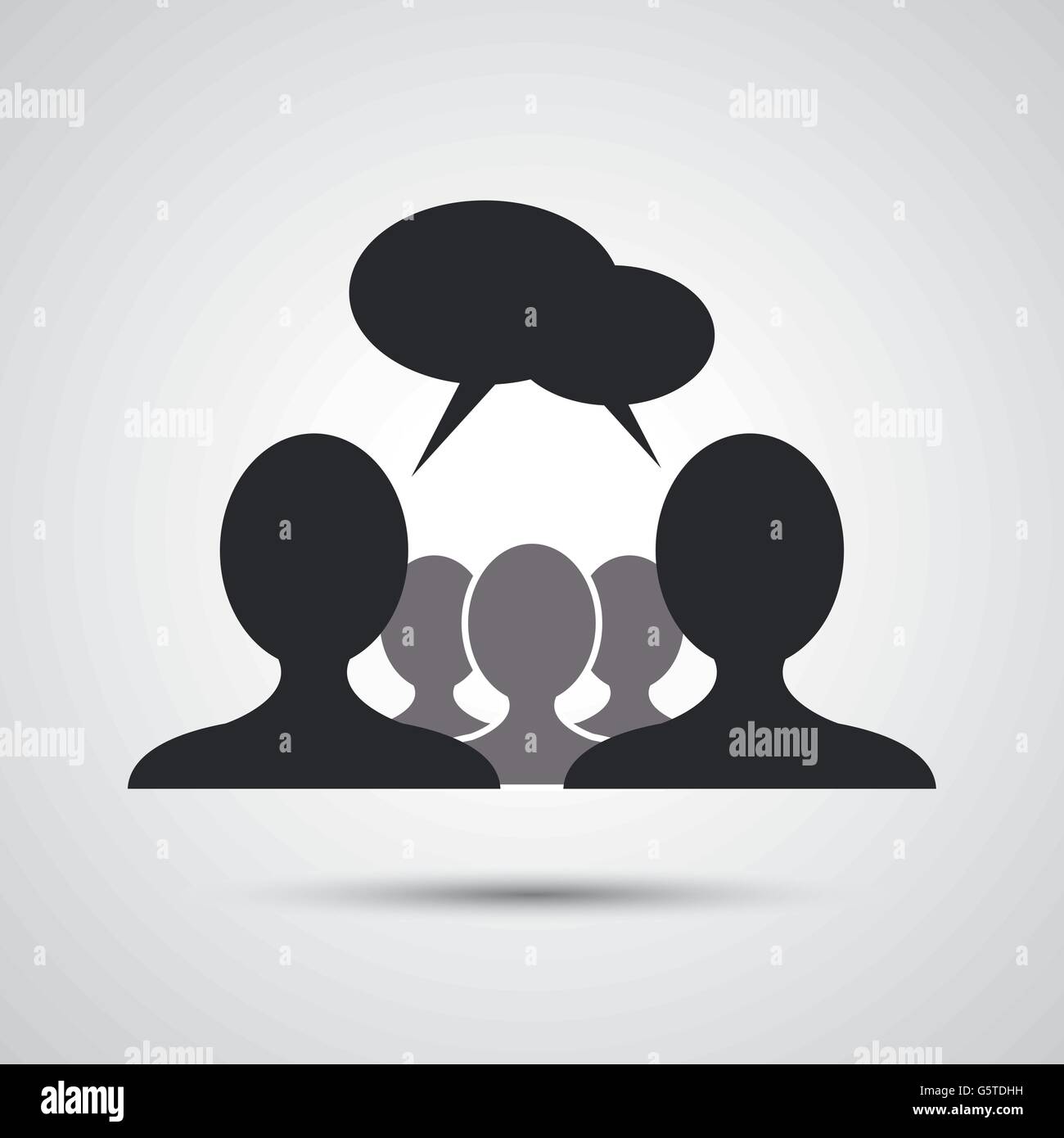 Bubble with pictogram icon. Communication design. vector graphic Stock ...