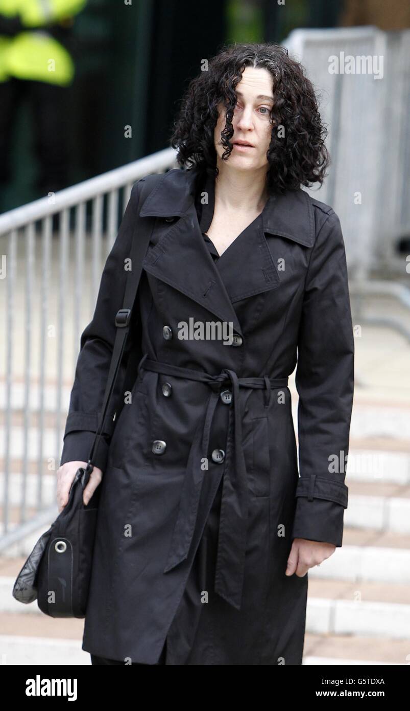 Clare Curran the partner of Pc Fiona Bone, arrives at Preston Crown ...